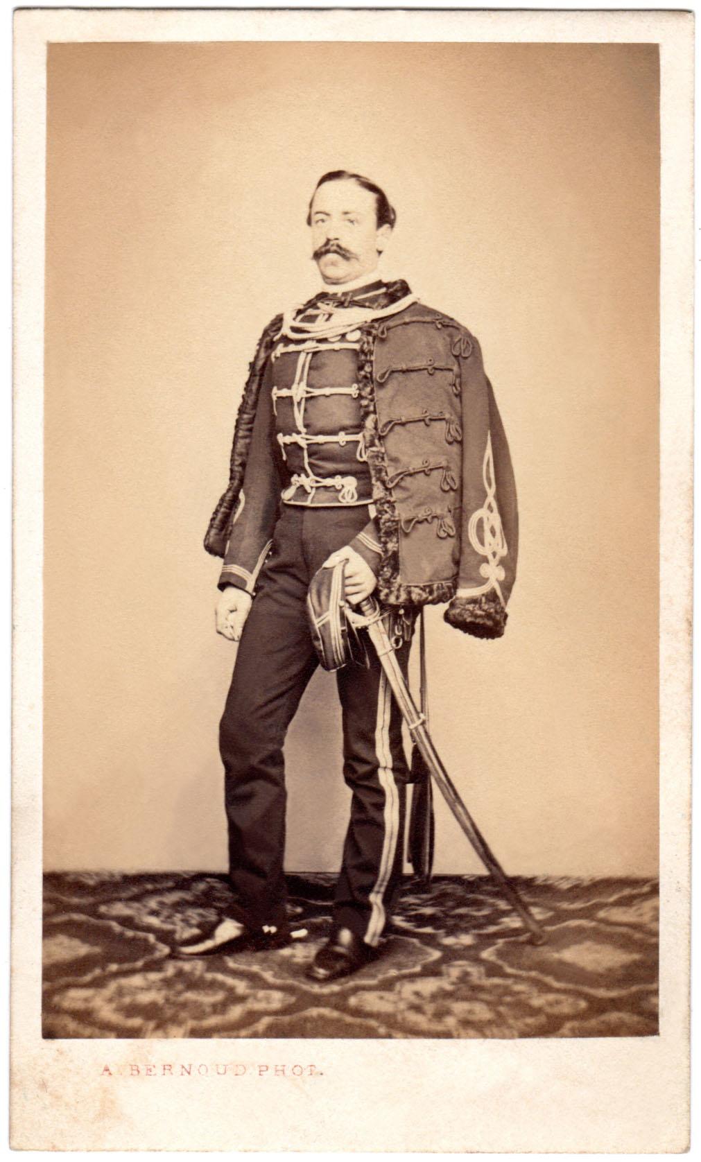 USSARI DI PIACENZA – UFFICIALI 1859 – 1871 – Fotografia storica militare