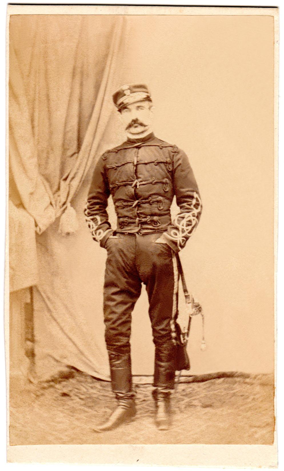 USSARI DI PIACENZA – UFFICIALI 1859 – 1871 – Fotografia storica militare